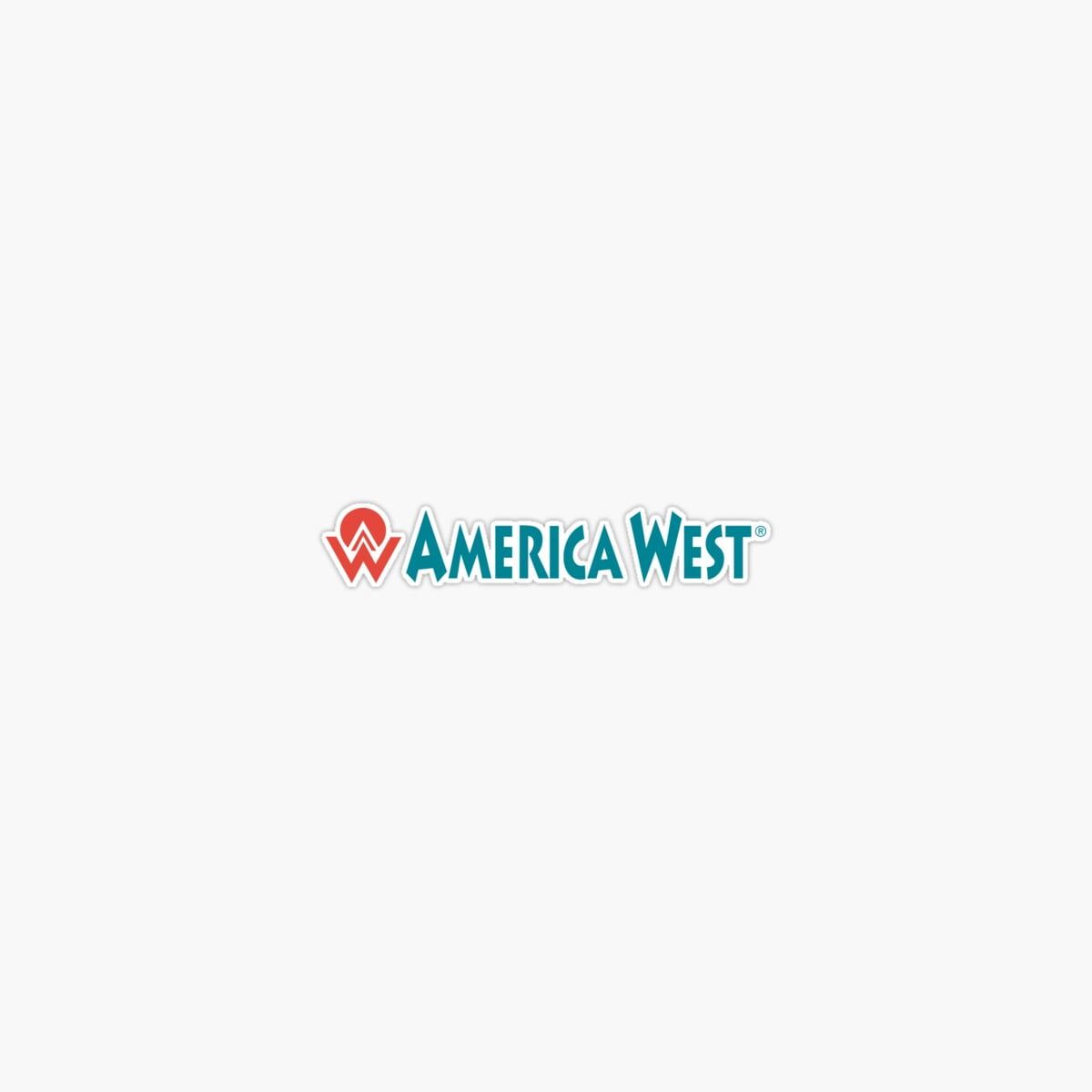 DOPASTICKER America West Airlines Logo Sticker, Phone Sticker Car ...