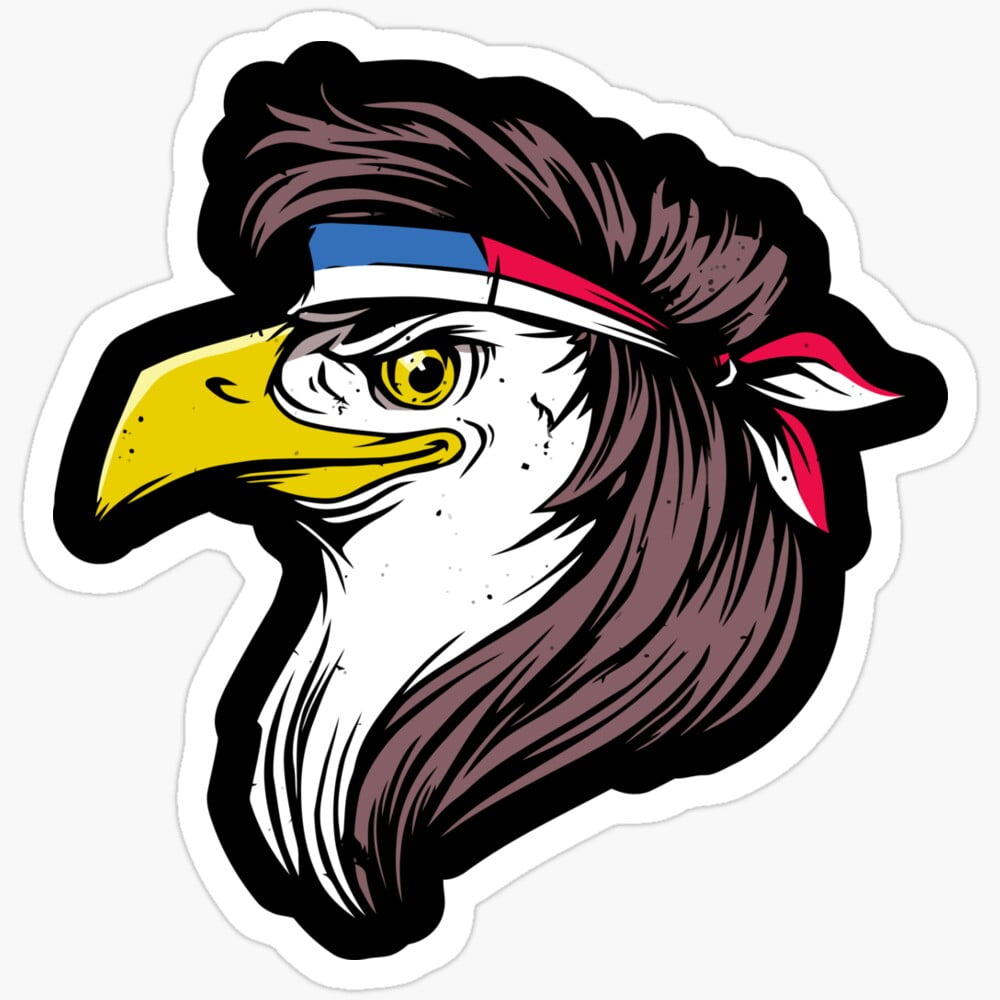 DOPASTICKER American Bald Eagle Sticker Fourth Of July Sticker ...