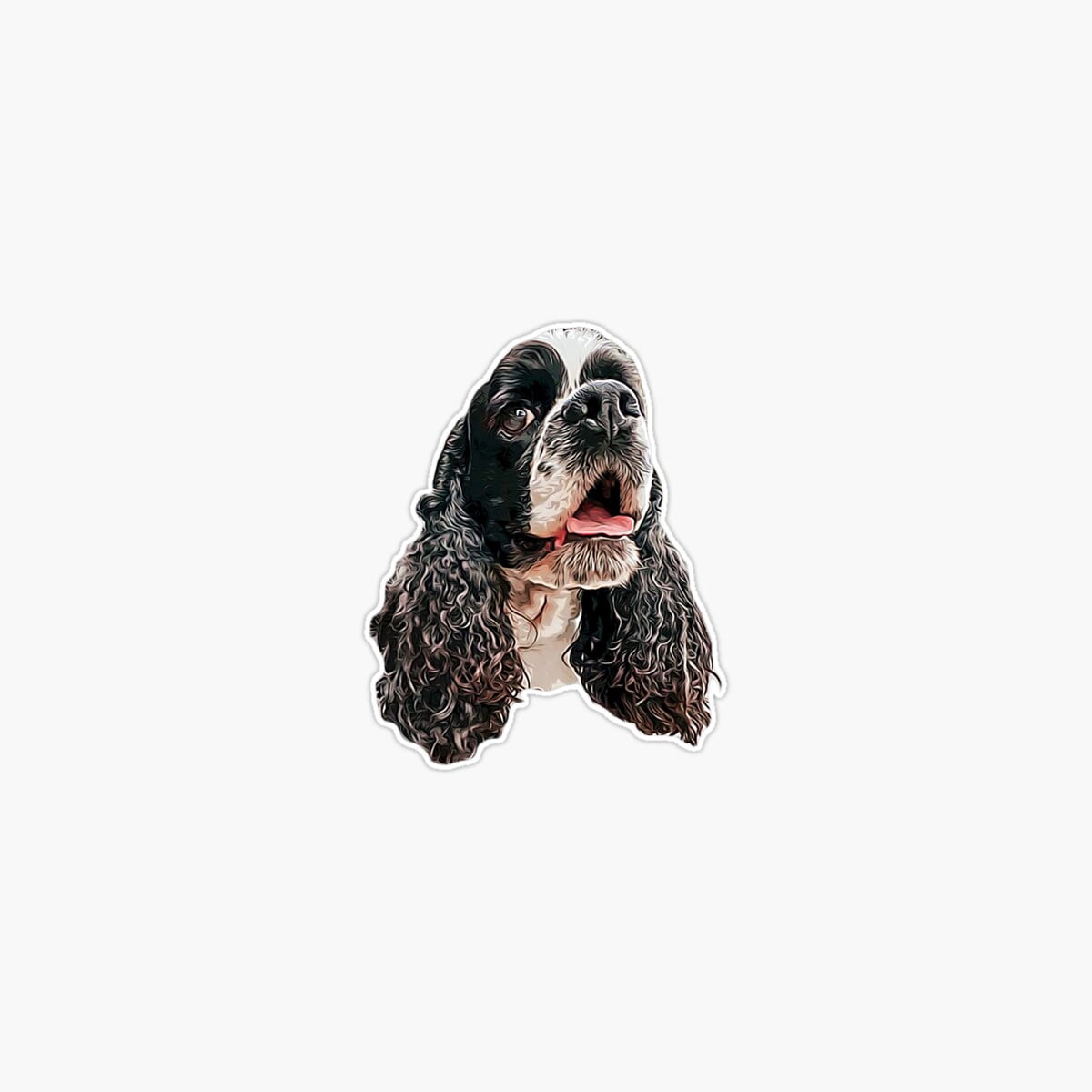 DOPASTICKER American Cocker Spaniel Sticker, Phone Sticker Car Stickers ...