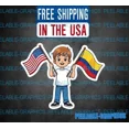 DOPASTICKER American Colombia Boy Colombian Flag Car Sticker Phone ...
