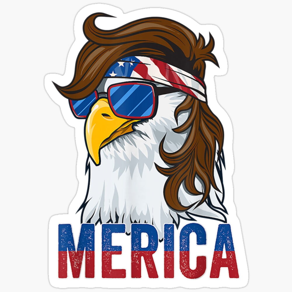 DOPASTICKER American Eagle Sticker Fourth Of July Sticker, Memorial Day ...