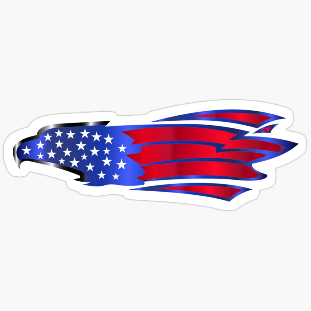 DOPASTICKER American Eagle Sticker Fourth Of July Sticker, Memorial Day ...