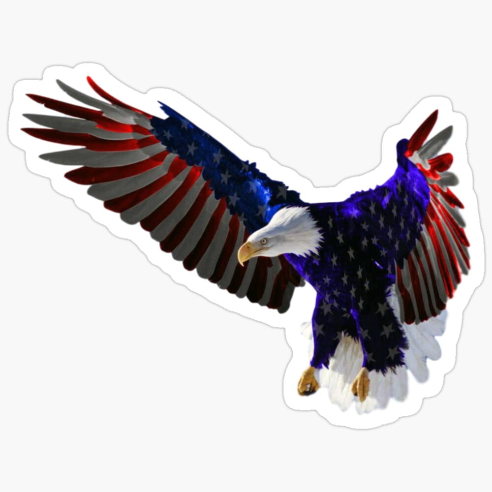 DOPASTICKER American Eagle Sticker Fourth Of July Sticker, Memorial Day ...