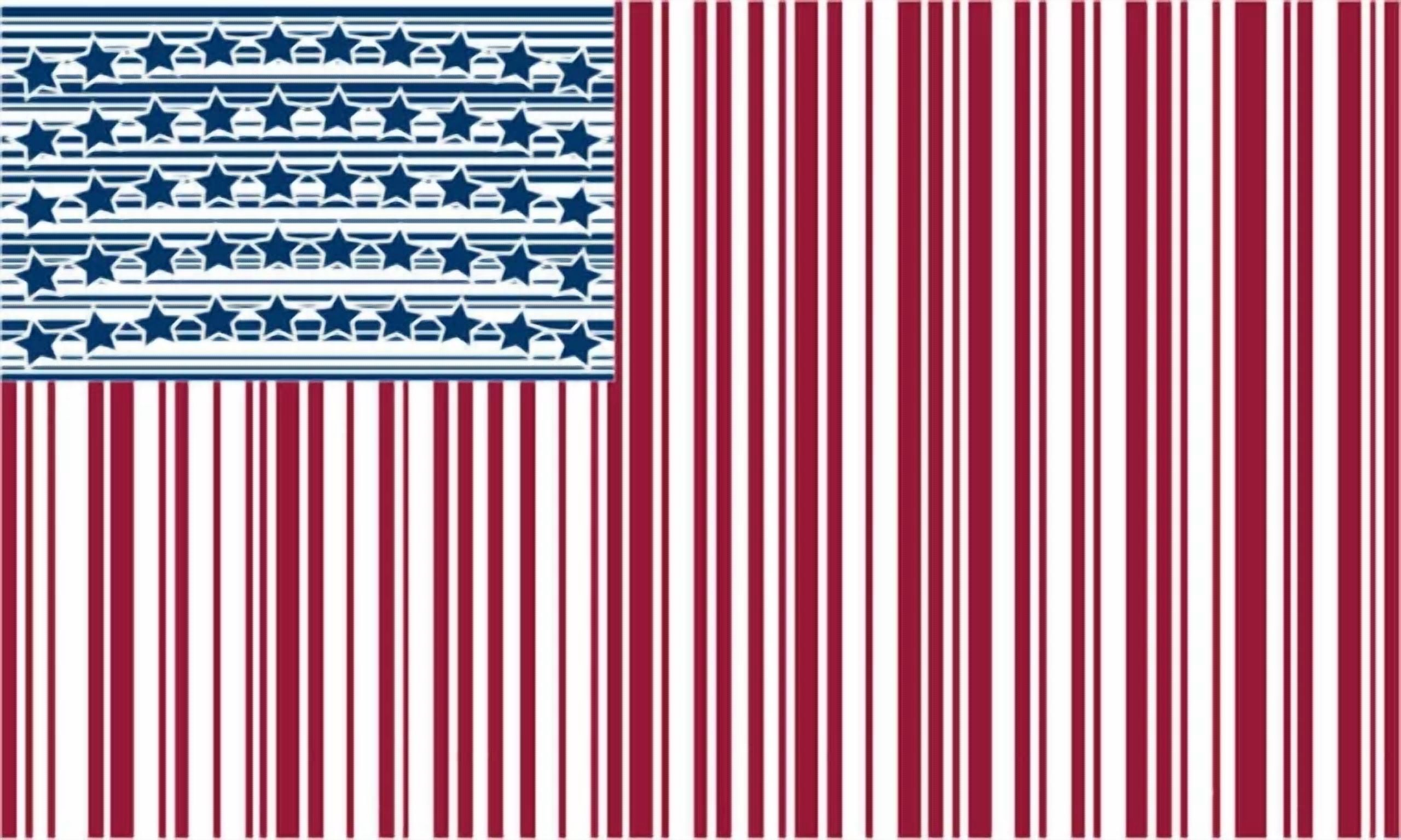DOPASTICKER American Flag Barcode Sticker Car Sticker Truck Country ...