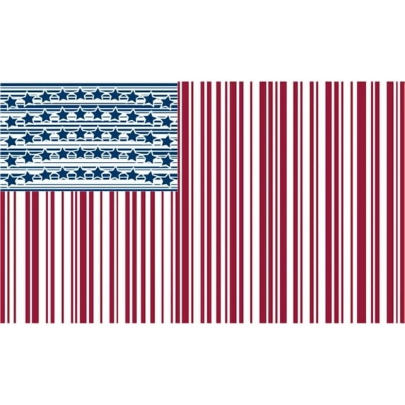DOPASTICKER American Flag Barcode Sticker Car Sticker Truck Country ...