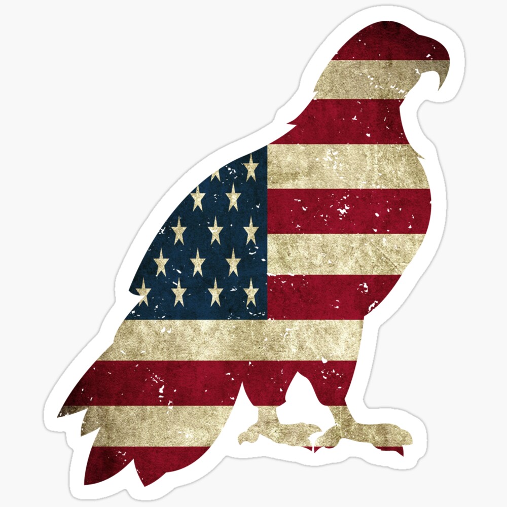 DOPASTICKER American Flag Eagle United States Of America Usa Patriotic ...