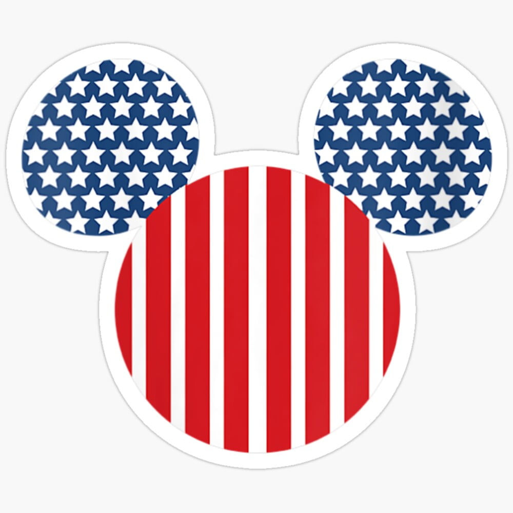 DOPASTICKER American Flag Fill 4Th Of July Sticker Fourth Of July ...