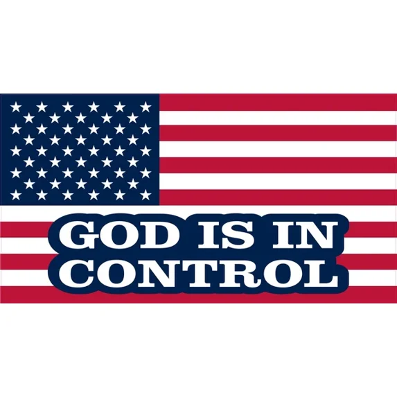 DOPASTICKER American Flag God Is In Control Sticker Phone Sticker ...