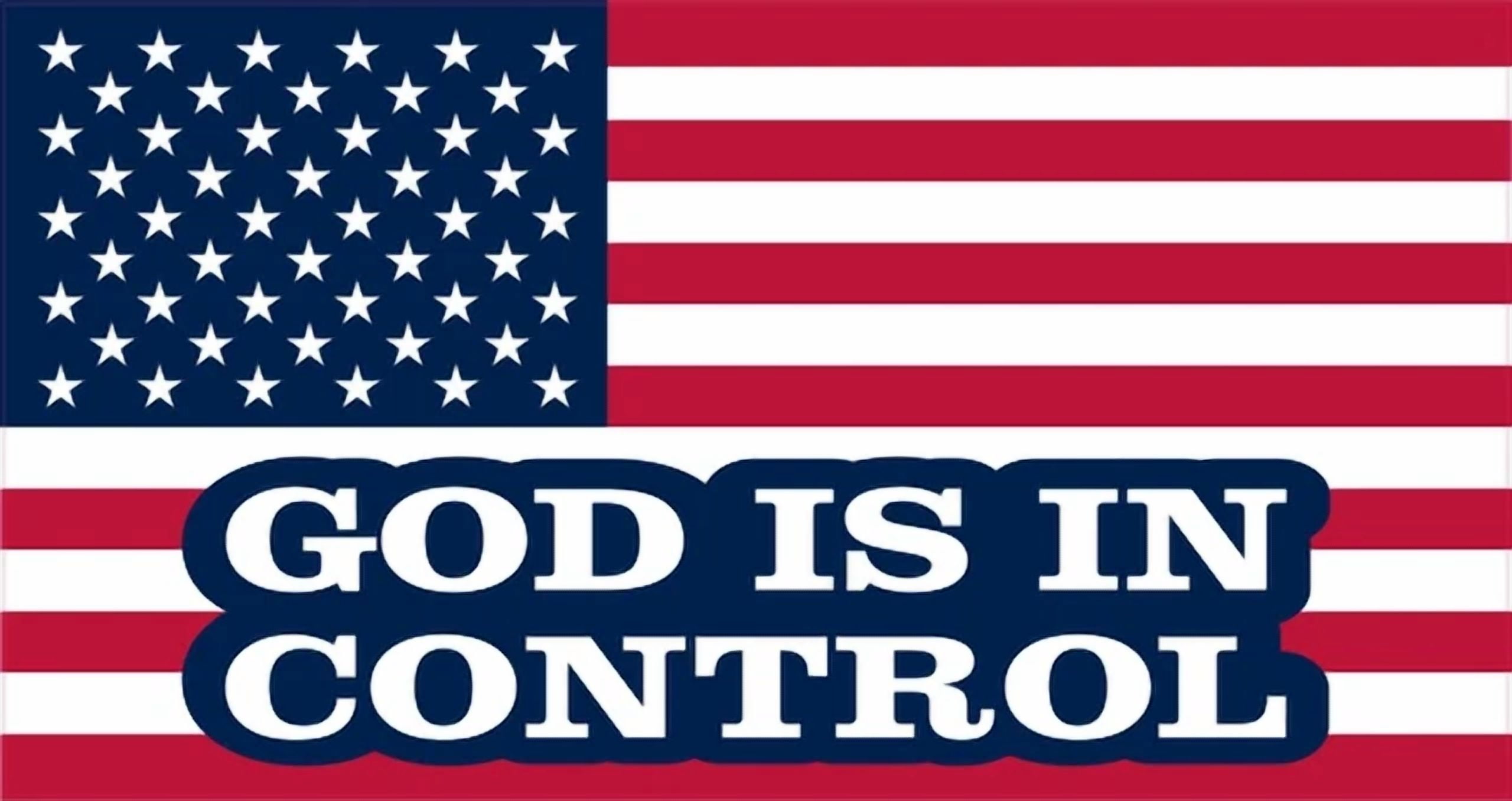 DOPASTICKER American Flag God Is In Control Sticker Phone Sticker ...