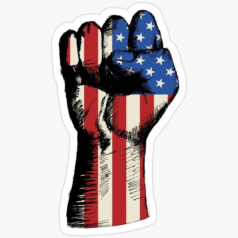 DOPASTICKER American Flag Sticker Fourth Of July Sticker, Memorial Day ...