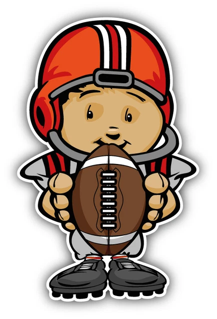 DOPASTICKER American Football Player Sport Cartoon Car Sticker Phone ...