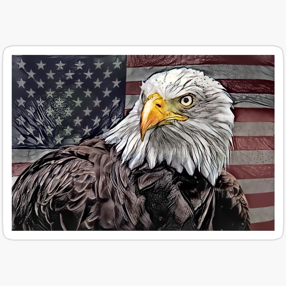 DOPASTICKER American Patriot Sticker Fourth Of July Sticker, Memorial ...