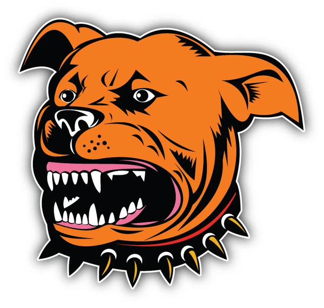 DOPASTICKER American Pit Bull Terrier Dog Head Sticker Decal Phone ...