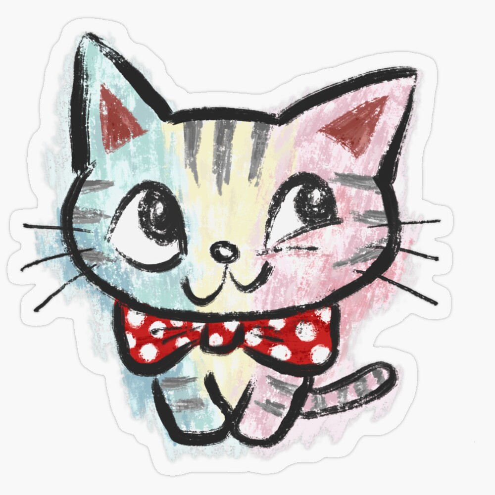 DOPASTICKER American Shorthair With Ribbon Transparent Sticker Phone ...