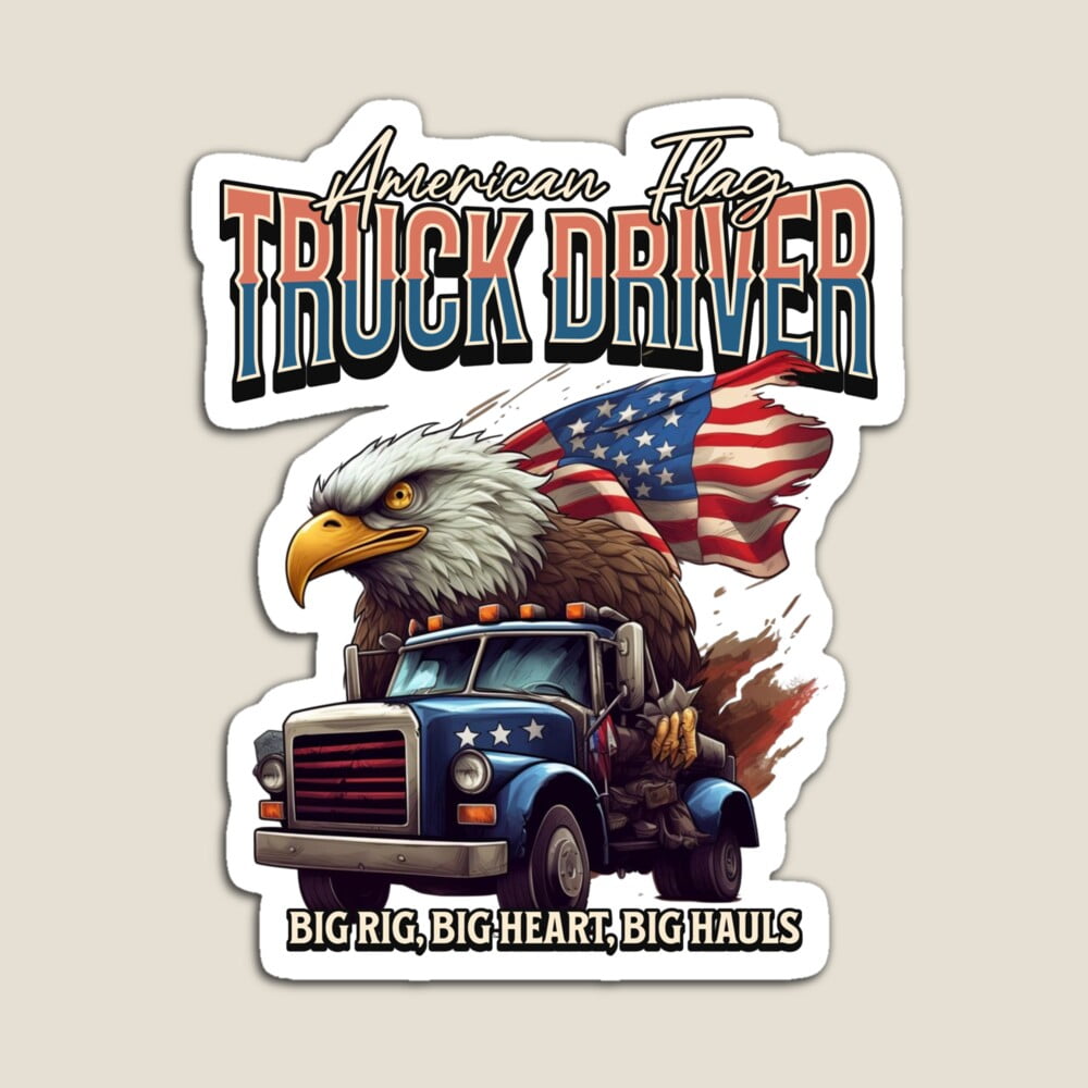 DOPASTICKER American Truck Driver - Trucking And Chucklin - Keep ...