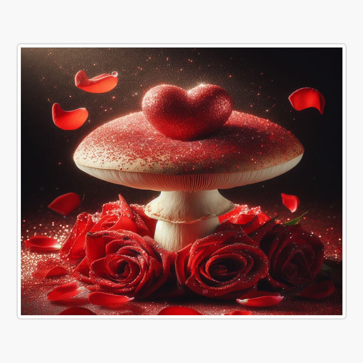 DOPASTICKER Amore Ungi: Love Mushroom Recipes Sticker, Phone Sticker ...