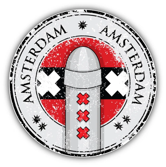 DOPASTICKER Amsterdam Bollard Stamp Sticker Decal Phone Decal Water ...