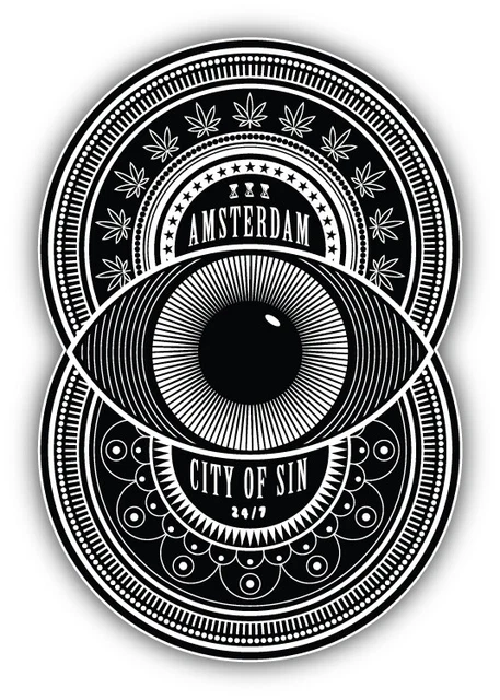 DOPASTICKER Amsterdam City Of Sin Travel Sticker Decal Phone Decal ...