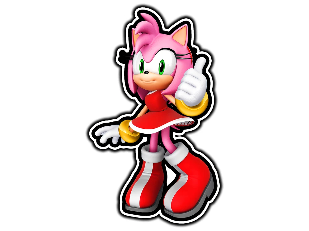 DOPASTICKER Amy Rose Sticker Decal Phone Decal Water Bottle Stickers ...