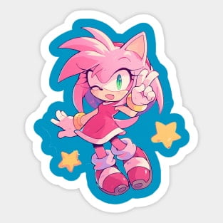 DOPASTICKER Amy Rose Sticker & Dr Eggman, Dr Robotnik, Eggman, Gaming ...