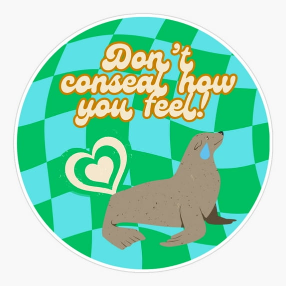 DOPASTICKER An Emo Seal Sticker, Phone Sticker Water Bottle Sticker Car ...