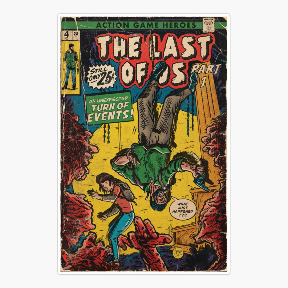 DOPASTICKER An Unexpected Turn Of Events Comic Book Fan Art Sticker ...