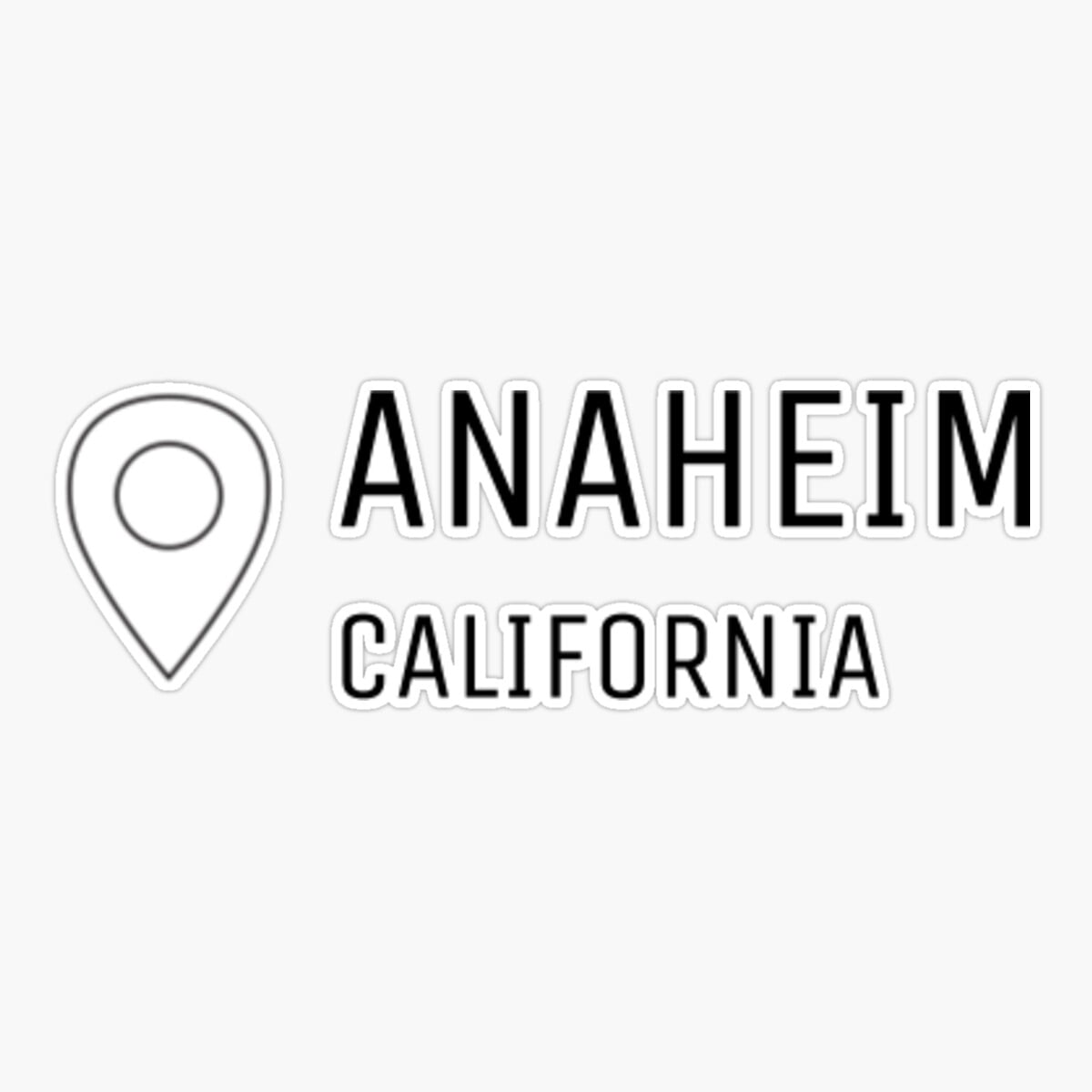 DOPASTICKER Anaheim, Ca Pin Sticker, Phone Sticker Water Bottle Sticker ...