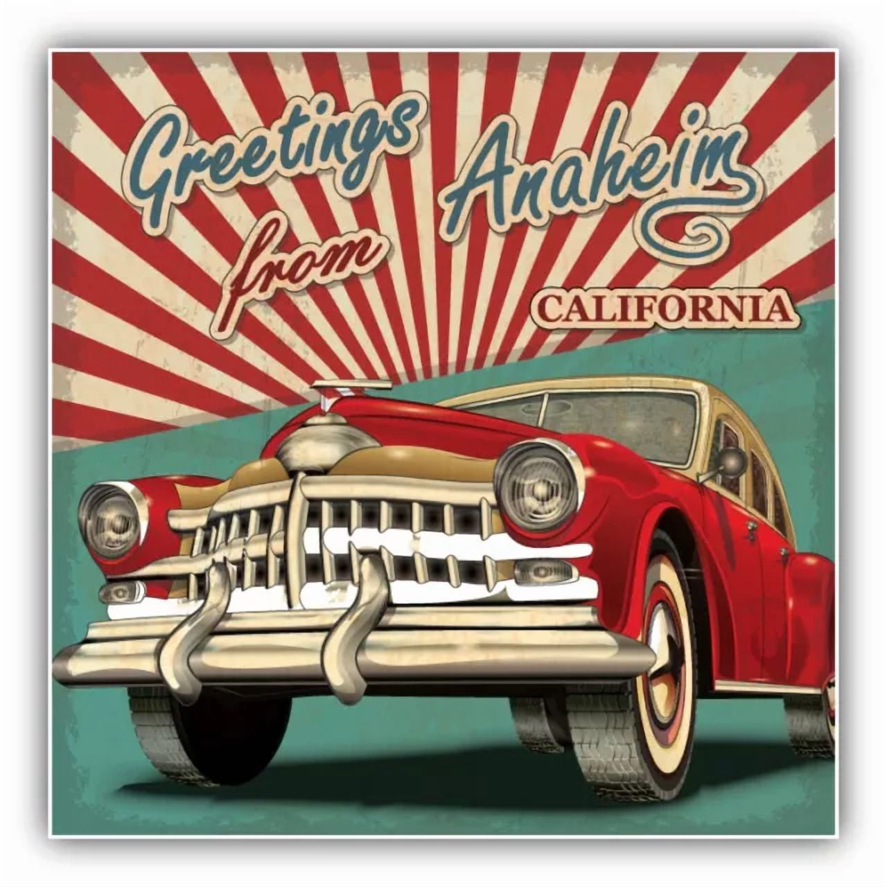 DOPASTICKER Anaheim California Greetings Label Sticker Decal Phone ...