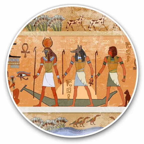 DOPASTICKER Ancient Egyptian Scene Mythology Cool Gift Decorative ...