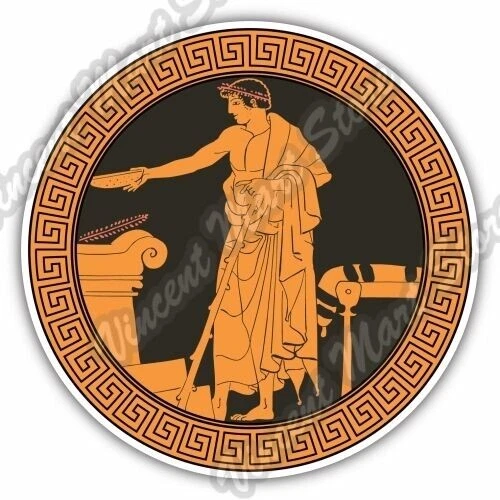 DOPASTICKER Ancient Greek Dish Mythology Myth Greece Car Sticker Decal ...
