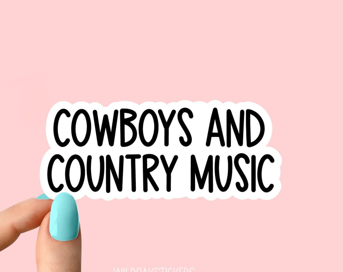 DOPASTICKER And Country Music Sticker, Coffee Sticker, Country Music ...
