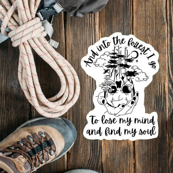 DOPASTICKER And Into The Forest I Go, Water Bottle Decal, John Muir ...