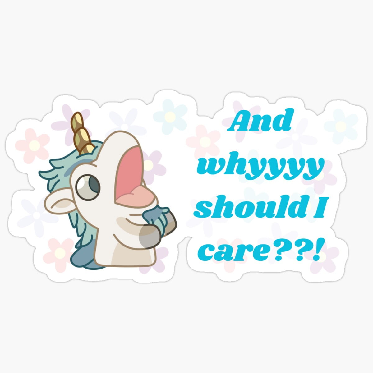 DOPASTICKER And Why Should I Care?! Sticker Waterproof Sticker For Water Bottles, Laptops ...