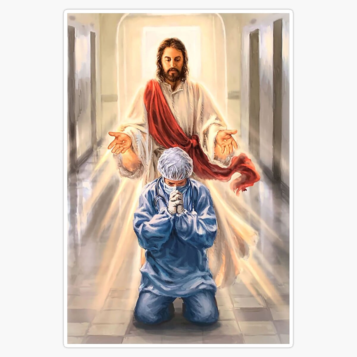 DOPASTICKER Anesthesiologist Anesthesia Blessed Sticker, Phone Sticker ...