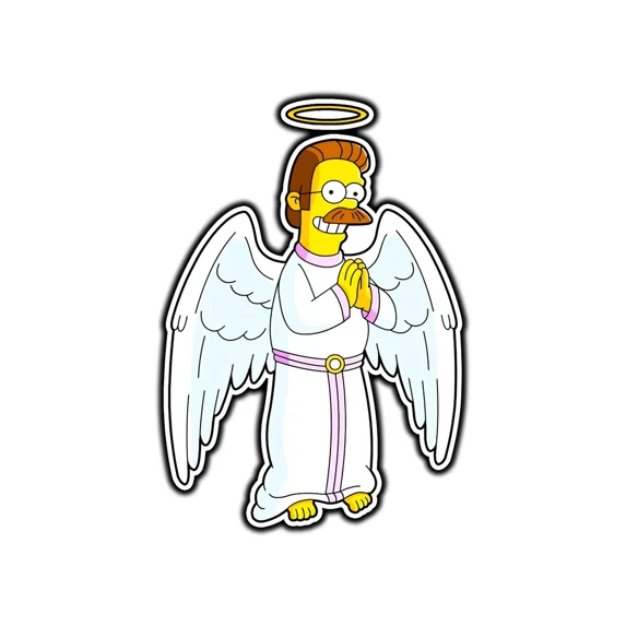 DOPASTICKER Angel Flanders Ned Sticker Decal Phone Decal Water Bottle ...