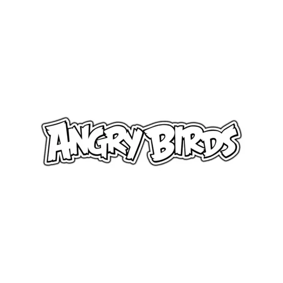 DOPASTICKER Angry Birds Logo Decorative Laptop, Phone Stickers ...