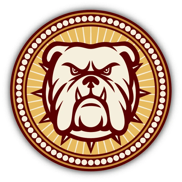 DOPASTICKER Angry Bulldog Head Sticker Decal Phone Decal Water Bottle ...