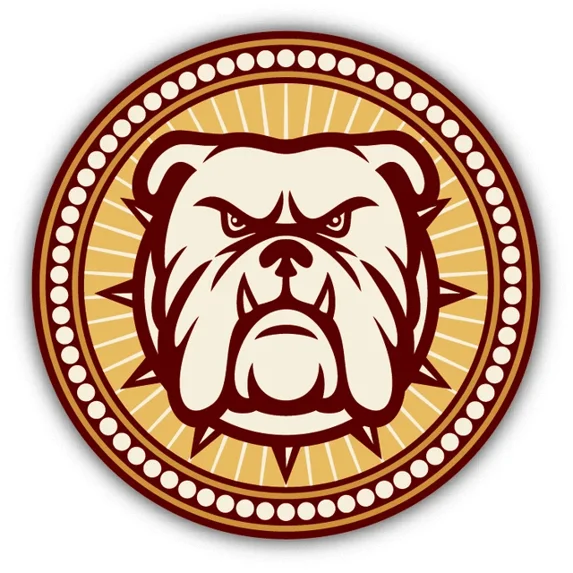 DOPASTICKER Angry Bulldog Head Sticker Decal Phone Decal Water Bottle ...