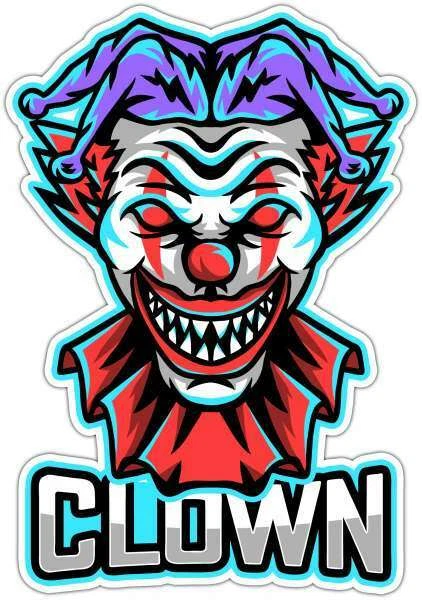 DOPASTICKER Angry Clown Jocker Circus Jester Car Window Sticker Decal ...