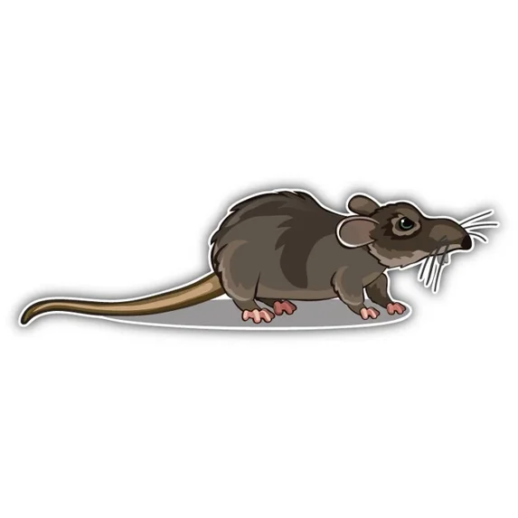 DOPASTICKER Angry Mouse Sticker Decal Phone Decal Water Bottle Stickers ...