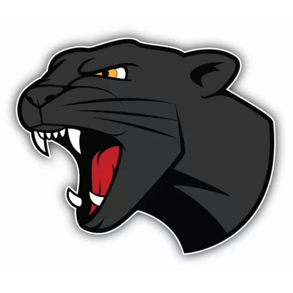 DOPASTICKER Angry Panther Head Sticker Decal Phone Decal Water Bottle ...