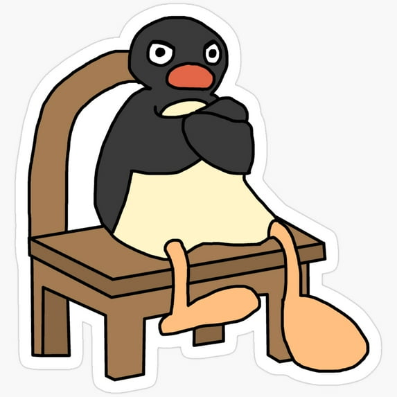 DOPASTICKER Angry Pingu Sticker. Gift You - Decorate Laptops, Water ...