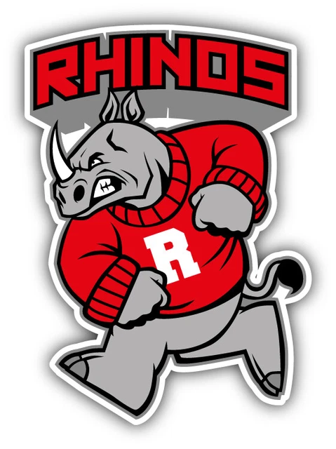 DOPASTICKER Angry Rhinos Mascot Sticker Decal Phone Decal Water Bottle ...