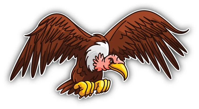 DOPASTICKER Angry Vulture Sticker Decal Phone Decal Water Bottle ...