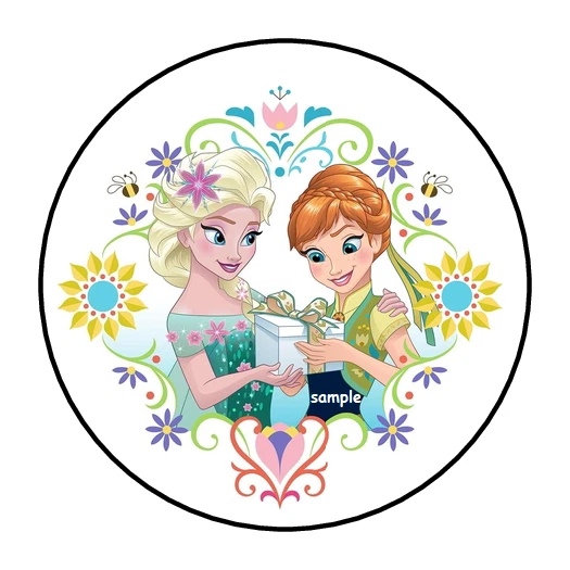 DOPASTICKER Anna And Elsa Stickers Frozen Party Favors Phone Decal ...