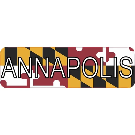 DOPASTICKER Annapolis Maryland Sticker State Flag Stickers City Sticker ...