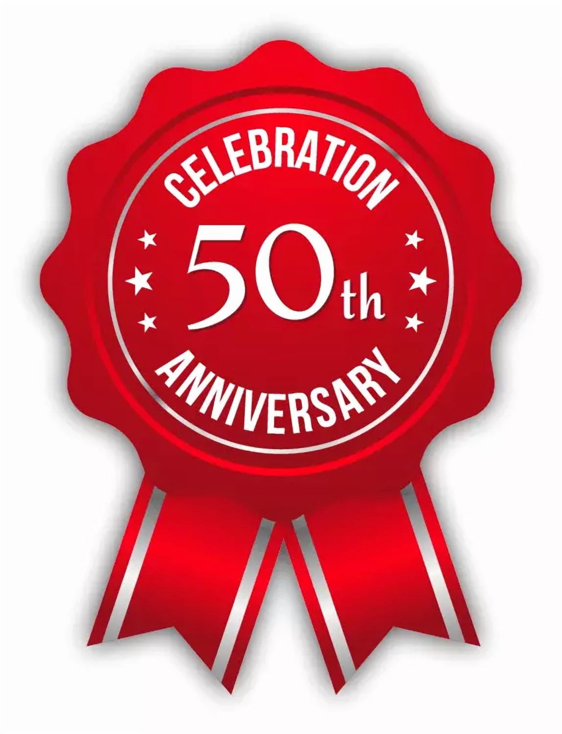 DOPASTICKER Anniversary 50 Fiftieth Celebration Car Bumper Sticker ...