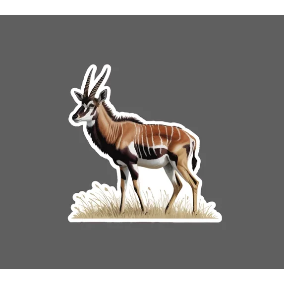 DOPASTICKER Antelope Sticker Wild Africa Wildlife Animal Nature Gift ...