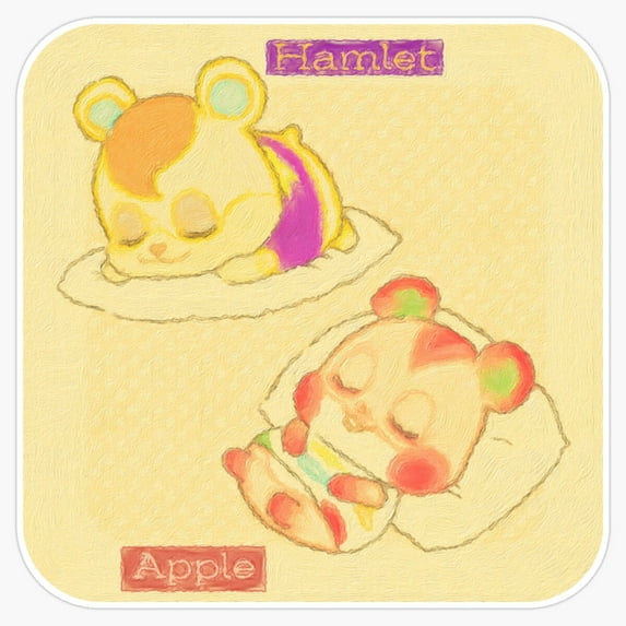 DOPASTICKER Apple & Hamlet Sticker, Phone Sticker Water Bottle Sticker ...
