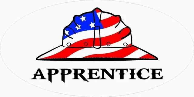 DOPASTICKER Apprentice American Flag Sticker Phone Decal Water Bottle ...